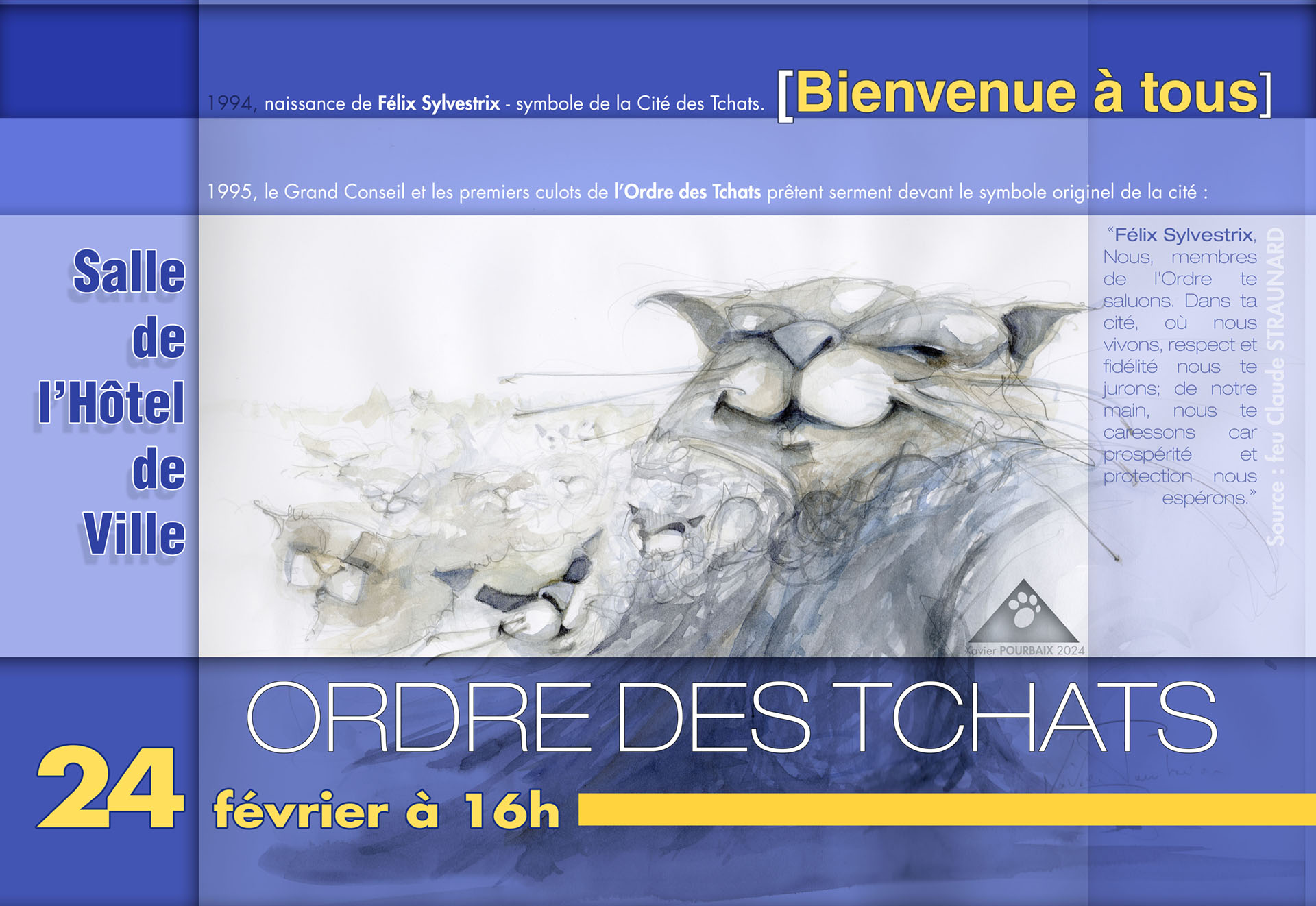 Cérémonie d’intronisation de la 28e nichée de l’Ordre des Tchats ...